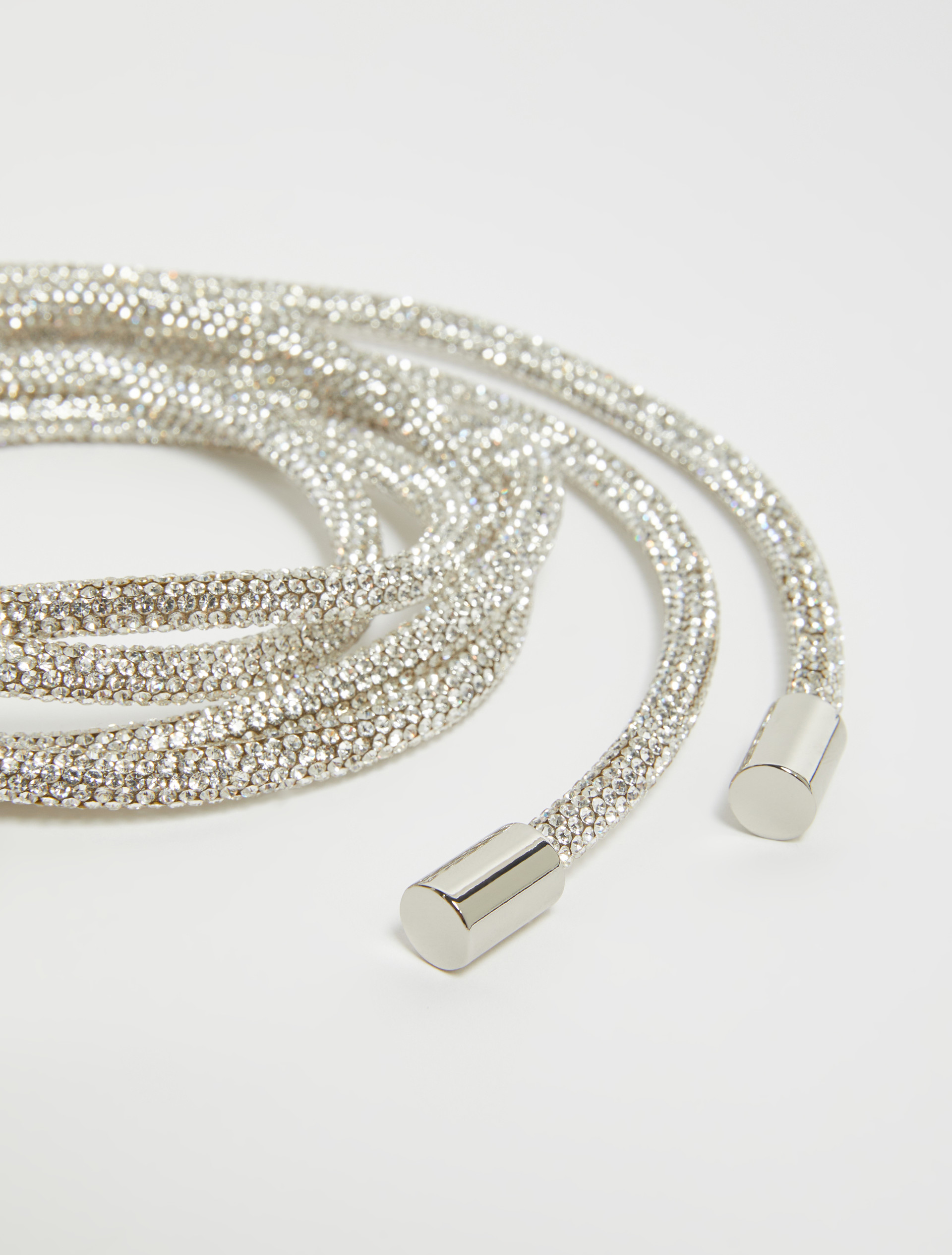 Rhinestone-embellished belt, crystal | MAX&Co.